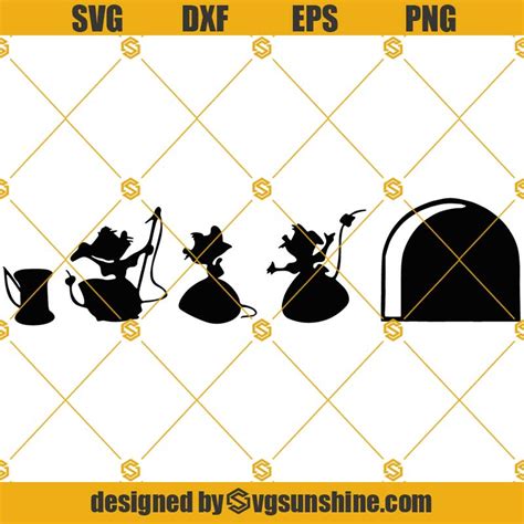 Mouse Hole Cinderella Mice SVG