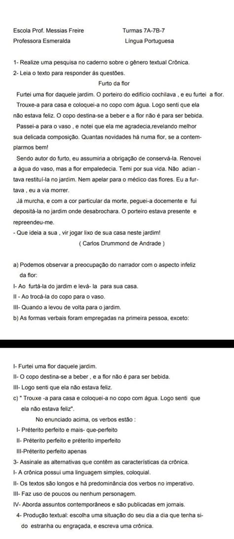 Leia O Texto E Responda à Questão Texto Exemplo