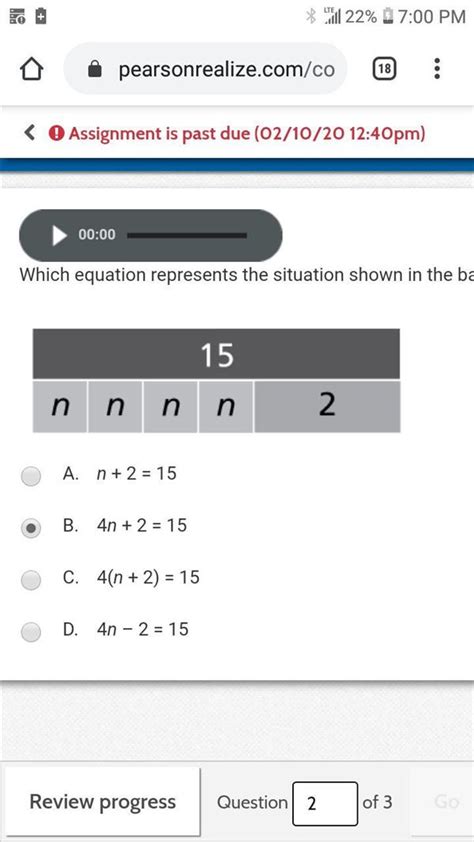 Bar Diagram Equation
