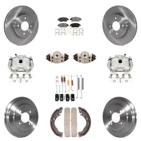 Front Rear Brake Caliper Rotor Drum Semi Metallic Pad Shoe Cylinder