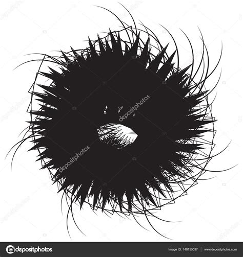 Circular Form With Rotating Distortion Shape — Stock Vector © Vectorguy 148155037