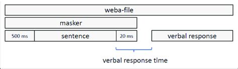 schematic illustration of the chronological sequence and the verbal