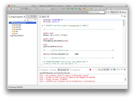 Stm32f3discovery On Mac Os X Using Eclipse Gcc Arm And Openocd David Rojas