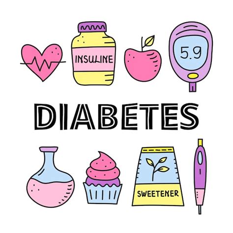 Diabetes Cliparts Illustrating The Fight Against Diabetes