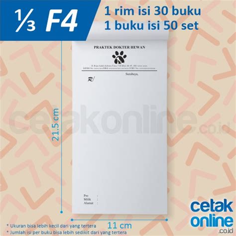 Nota Surat Jalan Faktur Invoice Ncr 4 Ply 1 3 F4 Cetakonline