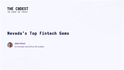 The Codest On Linkedin On The Radar Top Fintech Companies In Nevada