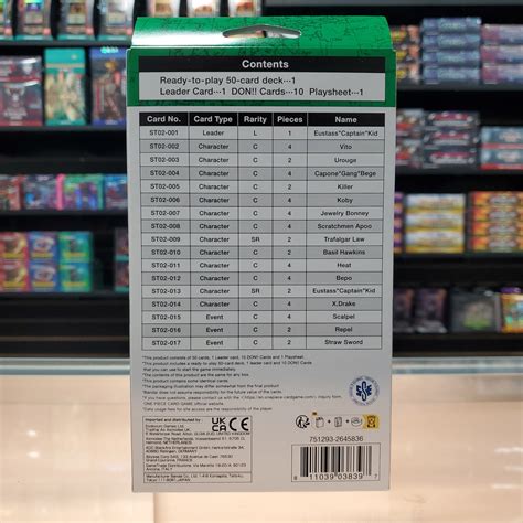 One Piece Tcg Worst Generation [st 02] Starter Deck