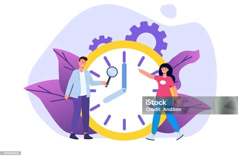 효과적인 워크플로우 조직 팀워크 프로세스 마감일 존중 효율적인 근무 개념 벡터 그림입니다 개발에 대한 스톡 벡터 아트 및 기타