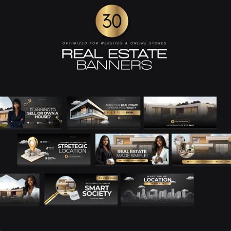 30 Real Estate Banners Realtor Templates Corporate Business Banners