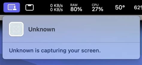 What Is Unknown Is Capturing Your Screen” On Mac