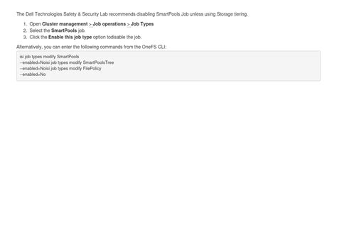 Smartpools Job Configuration Best Practices—dell Emc Storage With The Avigilon Control Center
