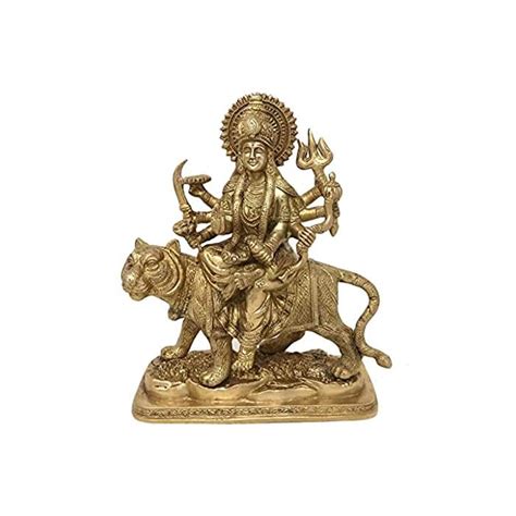 Buy Hc Shri Durga Mata Sitting On Tiger Astadhatu Brass Idolbyaghra