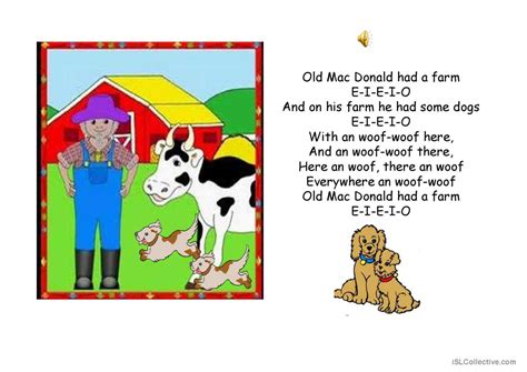 Old Mac Donald Had A Farm General Re… English Esl Powerpoints