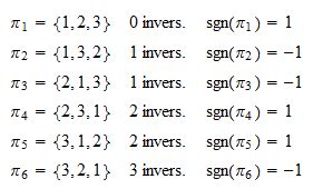 Determinant Of A Matrix
