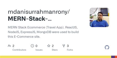 GitHub Mdanisurrahmanrony MERN Stack Ecommerce Travel App MERN Stack Ecommerce Travel App