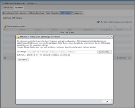 Esxi Upgrade Mit Vsphere Update Manager Vum Vmware Virtualization