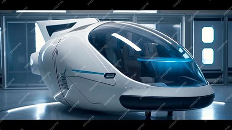 Premium Photo Futuristic Spaceship Sleek Design For Interstellar Travel Created With