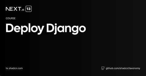 Deploy Django Justdjango