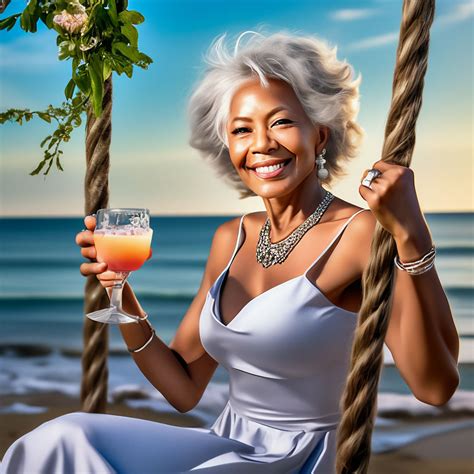 The Most Beautiful Grandmother Looks Young Attractive Realistic