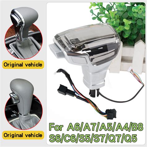 Jual Dd Audi A6 C7 C6 A4 A7 A5 Q5 Q7 S5 S6 B8 Crystal Led Gear Shift Knob Car Interior Automatic