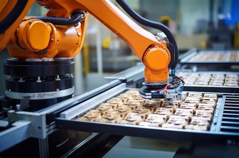 Premium Ai Image Robot Or Robotic Arm For Industrial Pick And Place Insertion Quality Testing