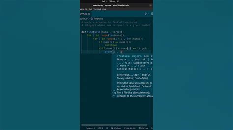 All Pairs Of Integers In Python Find Sum Is Equal To A Given Number Python Integers Youtube