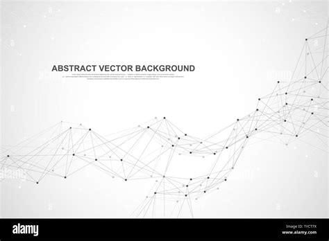 Vector Abstract Big Data Visualization Complex Data Threads Graphic