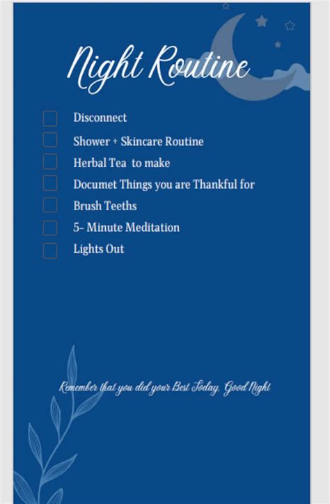 Daily Routine Checklist Etsy