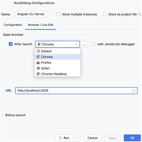 Run And Debug Angular Applications GoLand Documentation