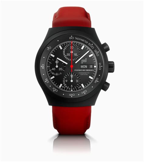 Chronograph 1 All Black Numbered Edition With Leather Strap Porsche