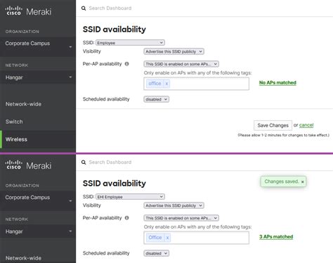 Solved Ssid Availability And Ap Tag Issue The Meraki Community