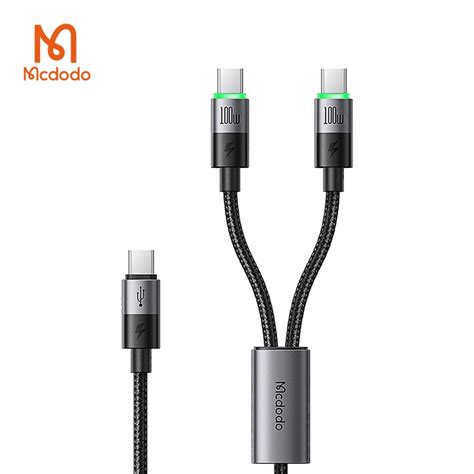 【mcdodo麥多多】麥滿分系列 Pd 100w 雙快充 一分二充電線 Ca 6740 快充線 充電線 數據線 蝦皮購物