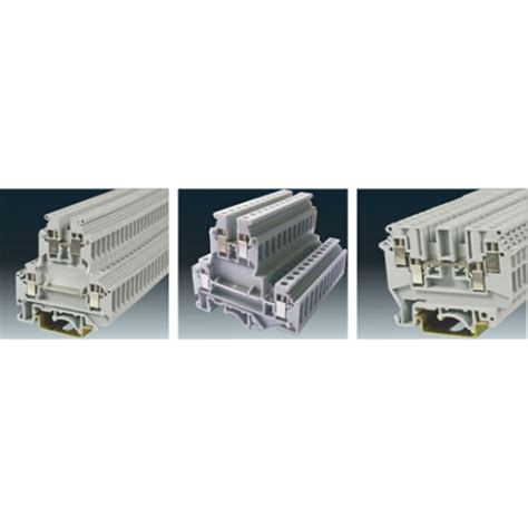 UK Series Double Layer Double In And Double Out Terminal Blocks CHAER Technology
