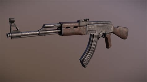Ak 47 Rifle 3d Model By Owlmadmax 0a42a05 Sketchfab