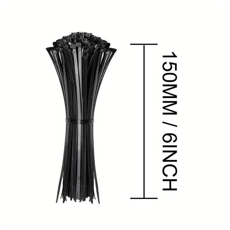 100pcs 셀프락킹 나일론 케이블 타이 케이블 관리 테이프 와이어 저장 및 정리 와이어 바인딩 케이블 하네 Temu