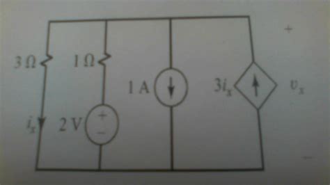 Solved Determine The Voltage V X And The Current Ix In