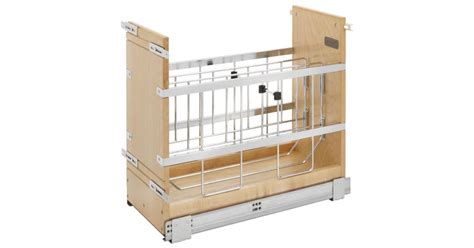 Rev A Shelf 447 BCSC 9C Wood Classics 10 1 8 W Soft Close Pull Out Kitchen Cabinet Bakeware