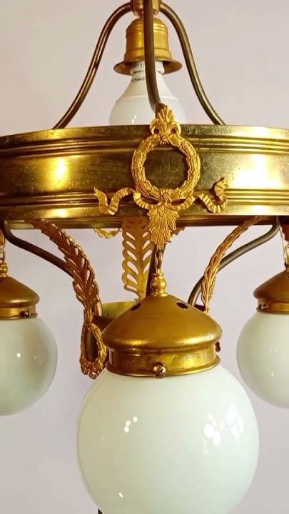 Люстра 19 век антикварная Н-125см старинная бронза #antiquelamp # ...