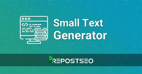 Small Text Generator Small Caps Tiny Text Generator