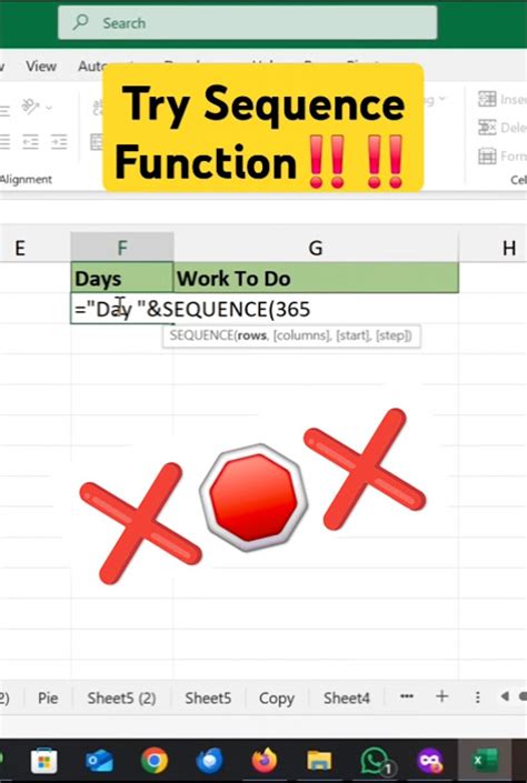 Day Sequence Formula ‼️🛑 Excelhacks Excel Exceltips 365 Exceltricks Excelhindi