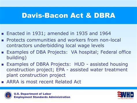Ppt Davis Bacon Act And Dbra Powerpoint Presentation Free Download Id 1700799