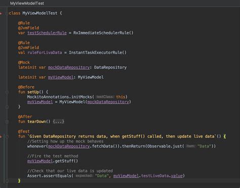 Test Driven Development In Android Using Mvvm Rxjava And Livedata By