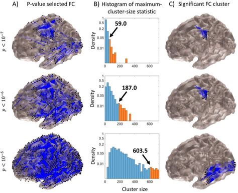 Significant Clusters Detected Using The Cluster Permutation Statistic