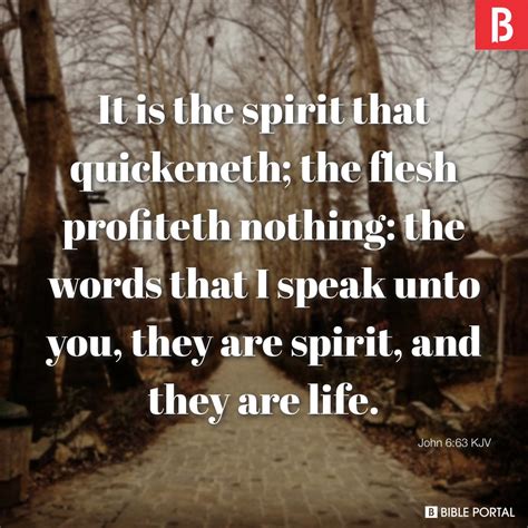 John 663 Kjv Bible Scripture Image Bible Portal