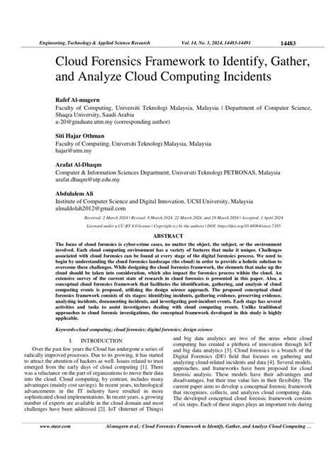 pdf a cloud forensics framework to identify gather and analyze