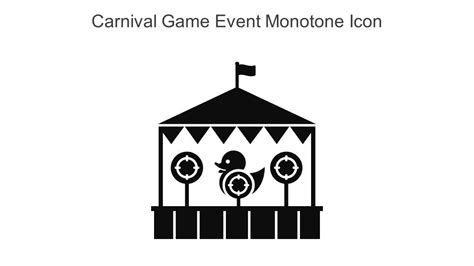 carnival game event monotone icon in powerpoint pptx png and editable