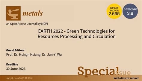 Teodora Stepanov On Linkedin Mdpimetals Resources Processing Circulation