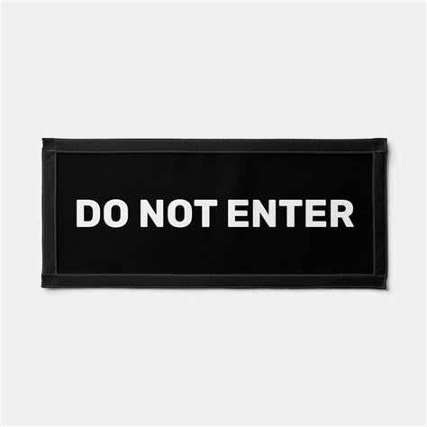 do not enter sign minimalist pennant zazzle