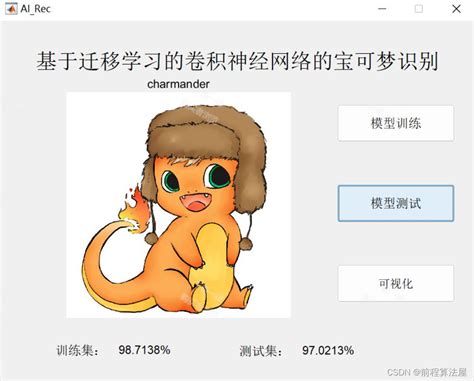 图像识别算法 Matlab基于迁移学习的卷积神经网络cnn的宝可梦识别算法matlab 迁移学习 Csdn博客