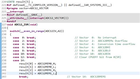 MSP FR ADC Multi Channel Sampling Routine MSP Low Power Microcontroller Forum MSP